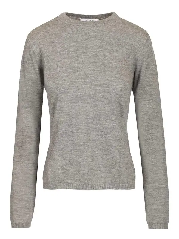 Max Mara Cashmere Crew Neck Sweater - Gray