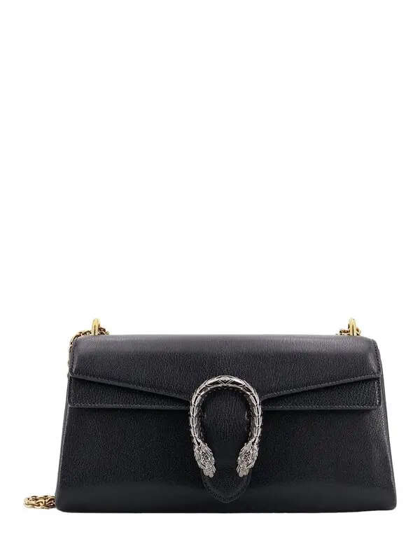 Gucci Dionysus Leather Crossbody Bag - Black