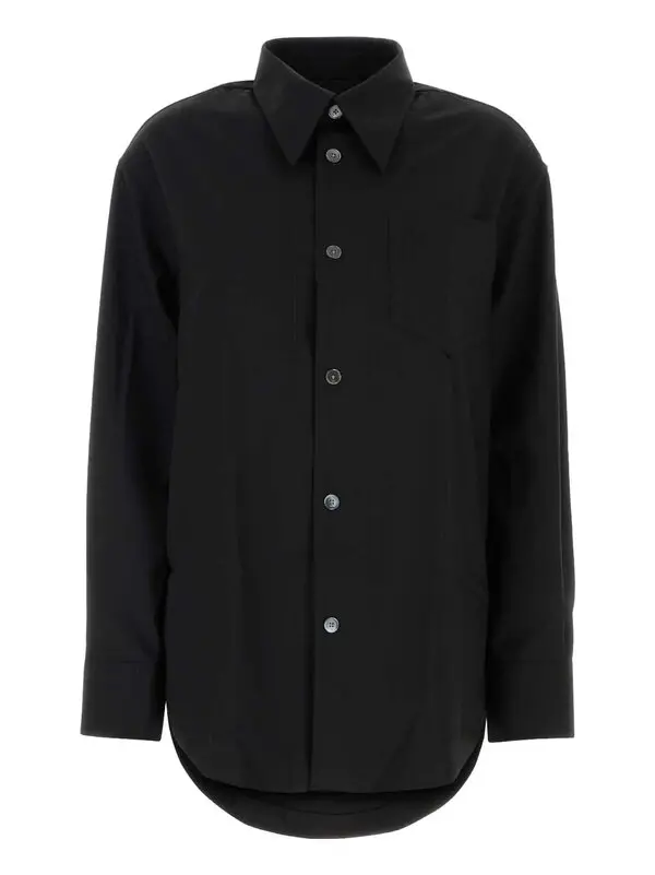 AMI Paris Wool Oversize Shirt - Black