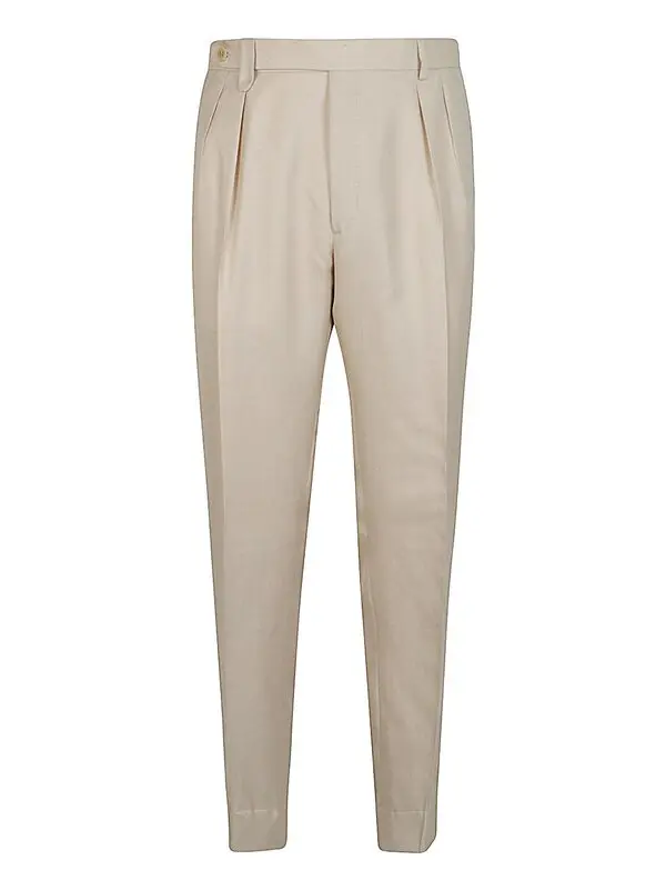 Brioni Silk And Cashmere Trousers - Multicolor