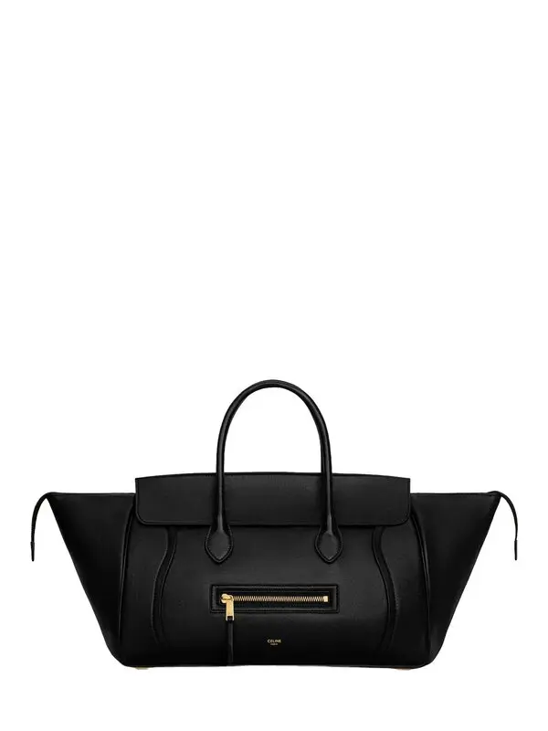 Celine Luggage Leather Handbag - Black