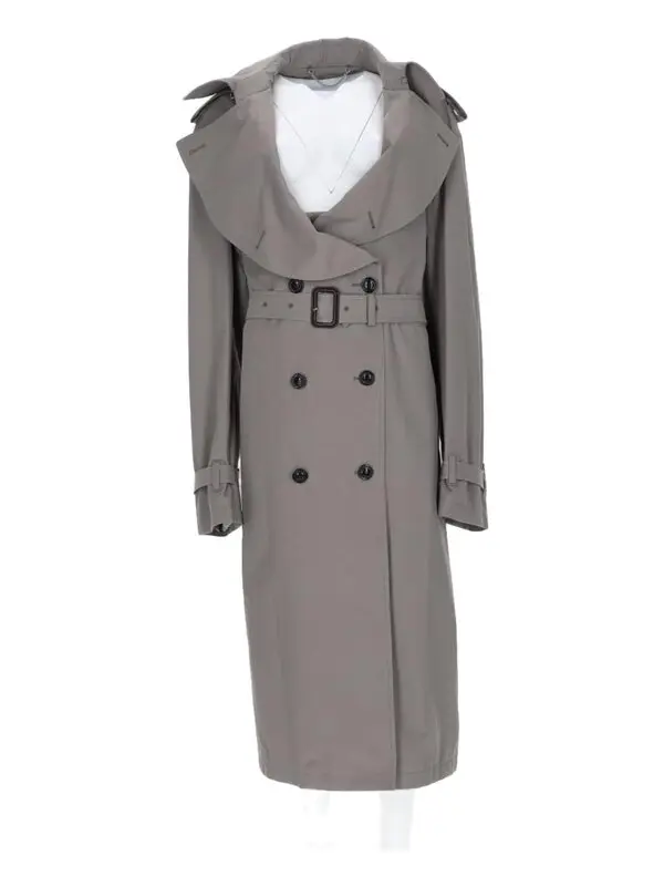 MAISON MARGIELA Trench Con Colletto Ripiegato - Gray