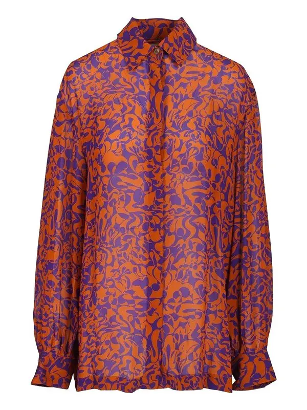 Dries Van Noten Psychedelic Print Oversized Shirt - Multicolor