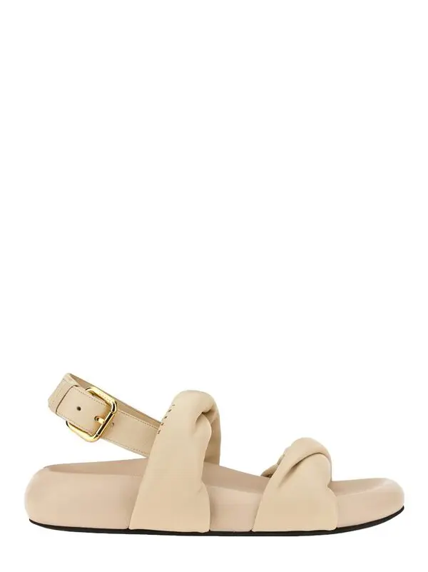 Marni Leather Sandal - Cream