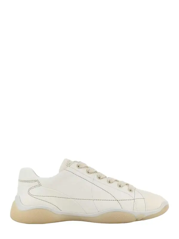 Prada Leather Sneakers - Cream