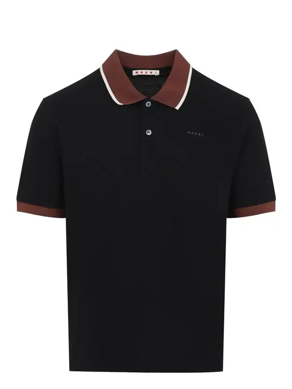 Marni Cotton Polo - Black