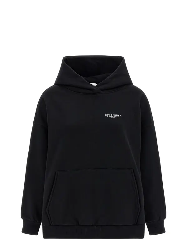 Givenchy Logo Print Cotton Hoodie - Multicolor
