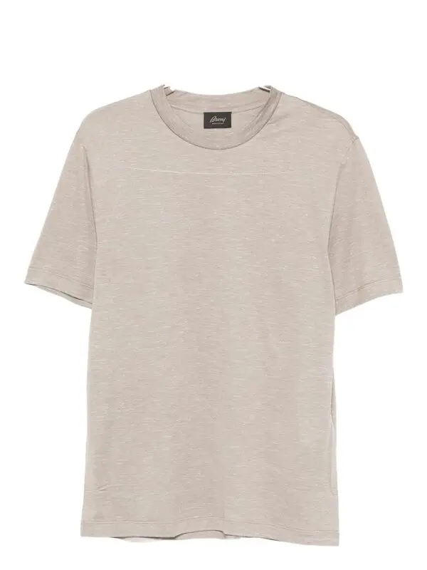 Brioni Silk And Cashmere Blend T-shirt - Multicolor