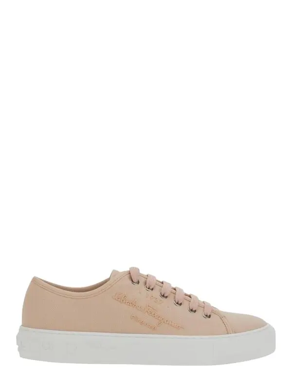 FERRAGAMO Logo Sneakers - Pink
