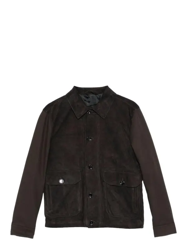 Brioni Suede Leather Jacket - Multicolor