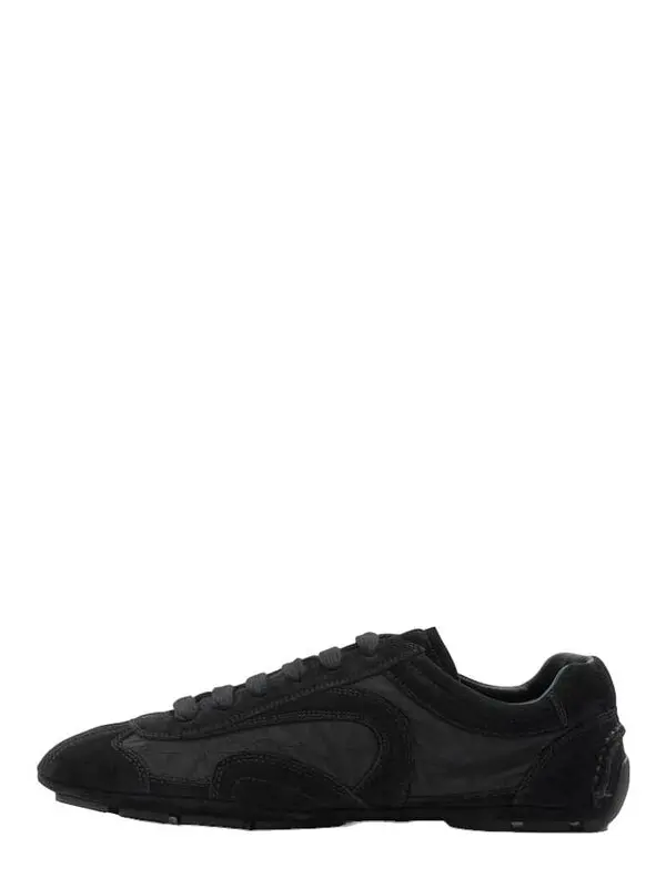 Prada Low-top Paneled Sneakers - Black