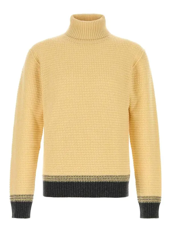 Zegna Cashmere Turtleneck Sweater - Yellow