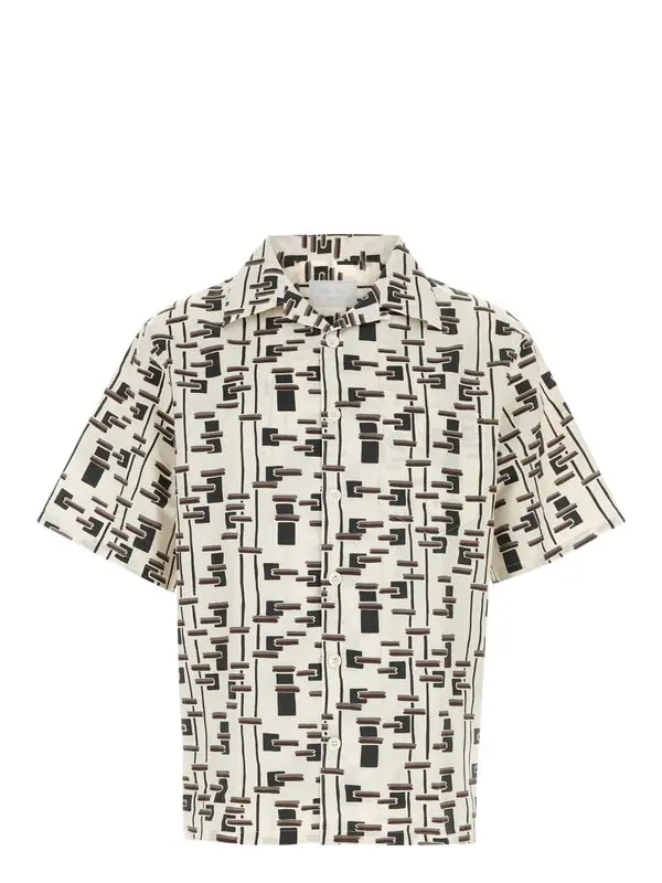Prada Printed Poplin Shirt - Multicolor