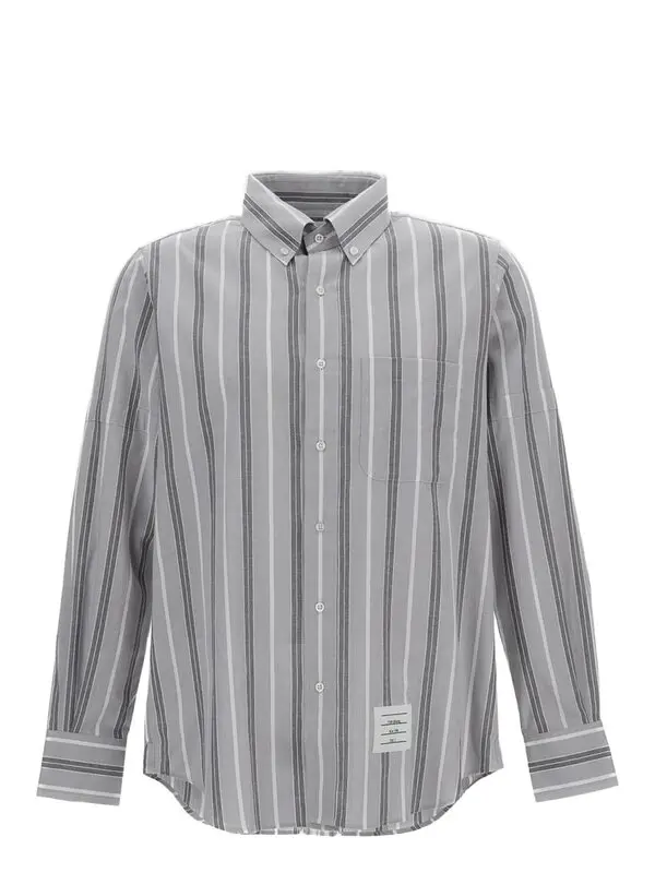 Thom Browne Striped Cotton Shirt - Multicolor