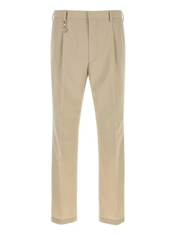 Prada Sand Cotton Pant - Brown