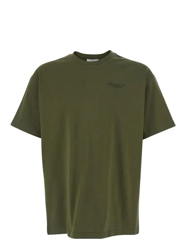 Givenchy T-shirt With Logo On Front And Back For - Green