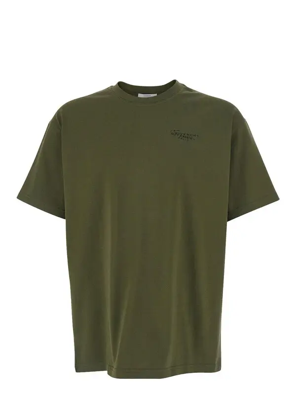 Givenchy T-shirt With Logo On Front And Back For - Green