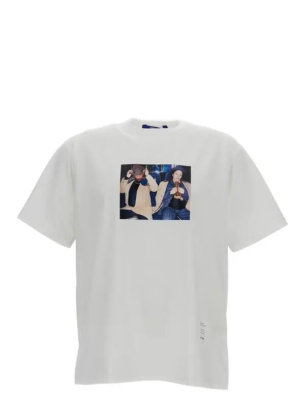 Junya Watanabe Short-sleeve T-shirt With A Print - Multicolor