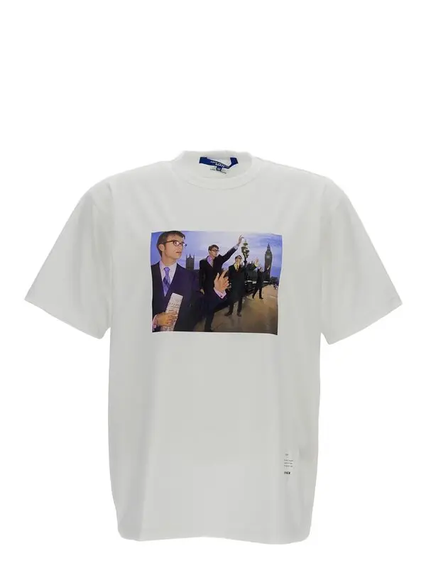 Junya Watanabe Short-sleeve T-shirt With A Print - Multicolor