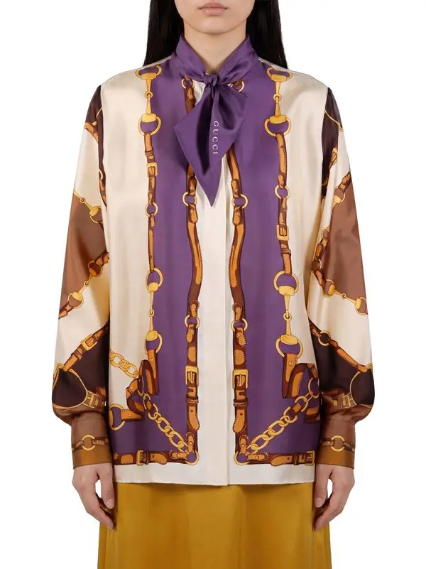 Gucci Seta Shirt - Brown