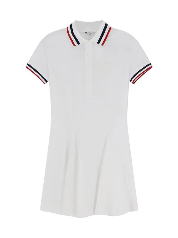 Brunello Cucinelli Stretch Cotton Piquet Mini Dress - Multicolor