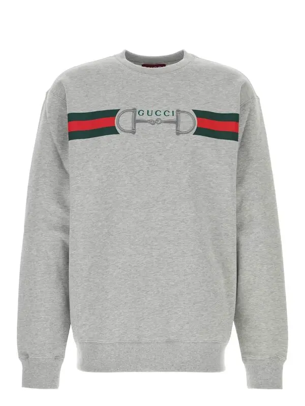 Gucci Grey Cotton Sweatshirt - Gray