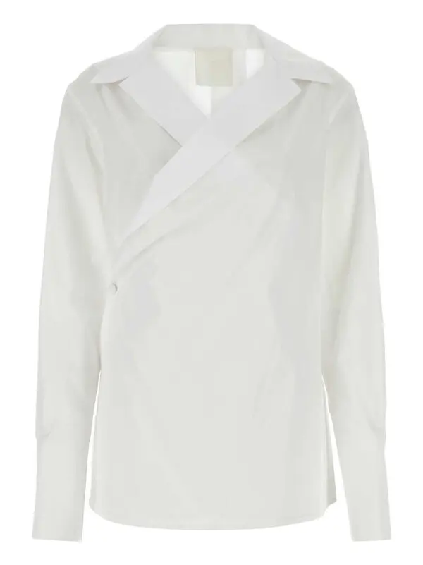 Givenchy Wrap Poplin Shirt - White