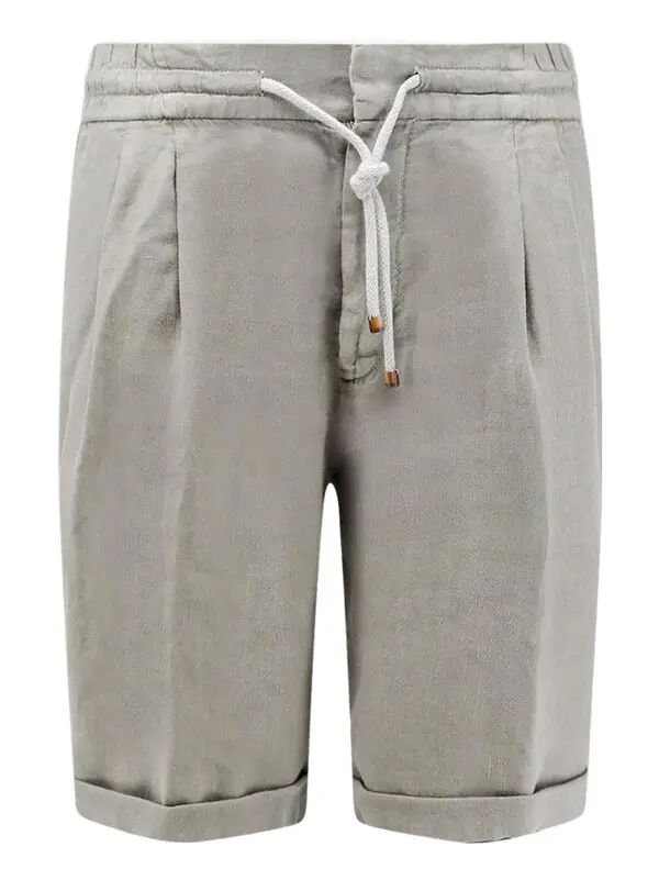 Brunello Cucinelli Linen Shorts - Multicolor