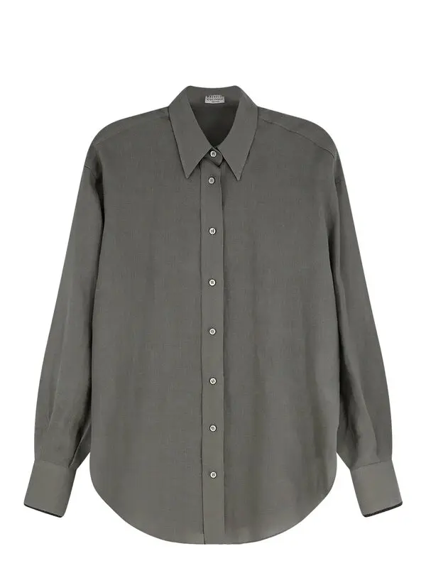 Brunello Cucinelli Linen Shirt - Brown