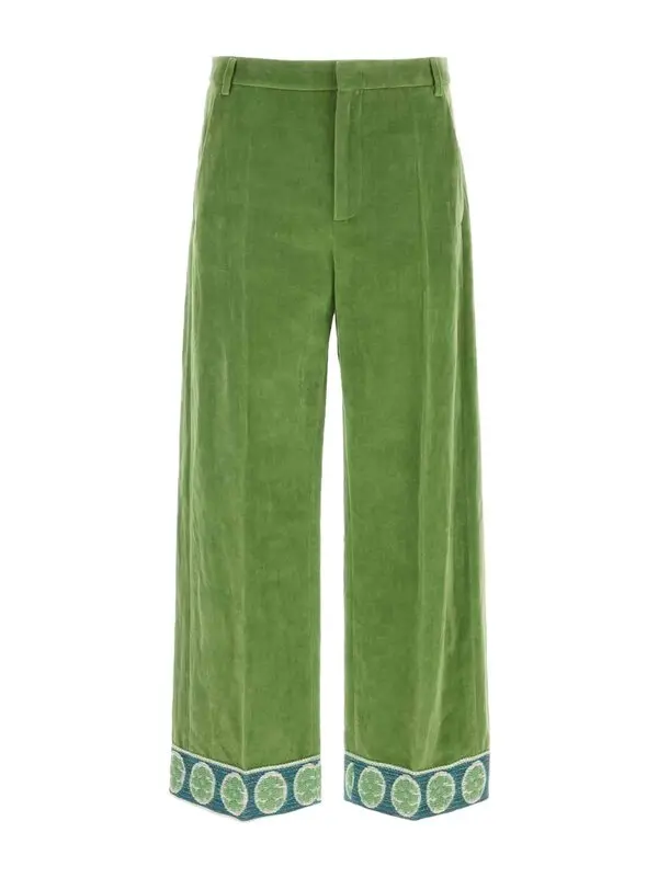 Valentino Garavani Velvet Pant - Green
