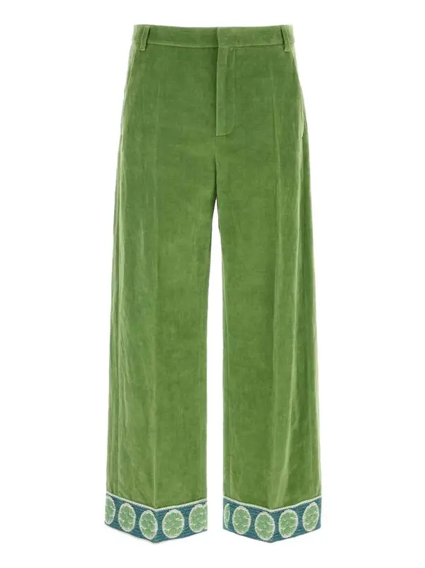 Valentino Garavani Velvet Pant - Green