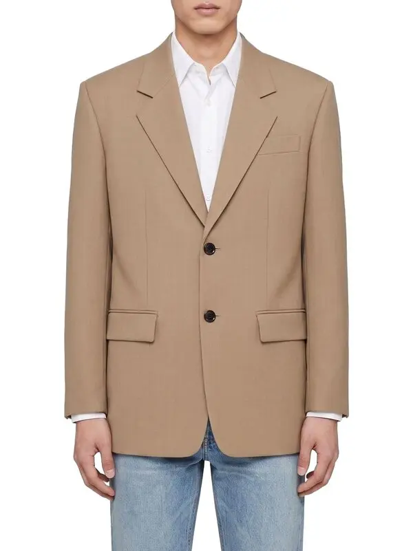Saint Laurent Tailored Blazer - Cream