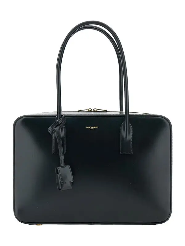 Saint Laurent Leather Shoulder Bag - Black