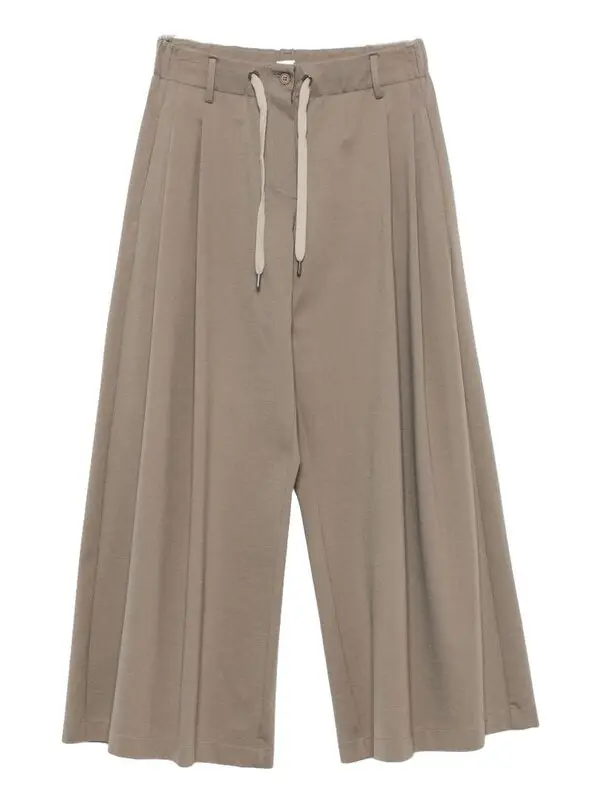 Brunello Cucinelli Cotton Blend Trousers - Multicolor