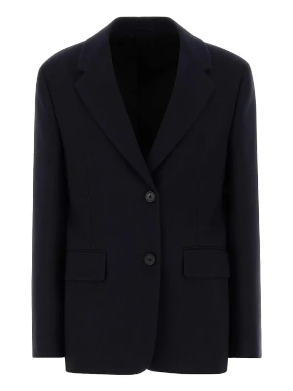 Prada Midnight Wool Blazer - Blue