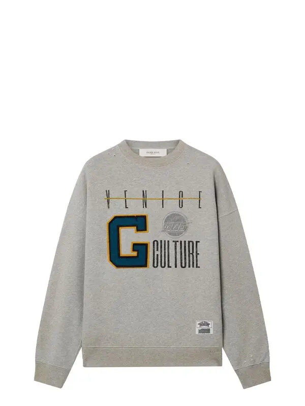 GOLDEN GOOSE Printed Crewneck Sweatshirt - Multicolor