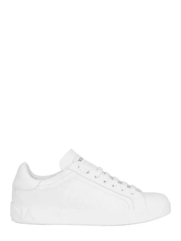 Dolce & Gabbana Leather Sneakers - White