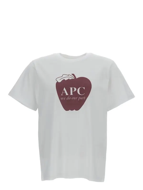 A.p.c. Short-sleeve T-shirt With A Print - Multicolor