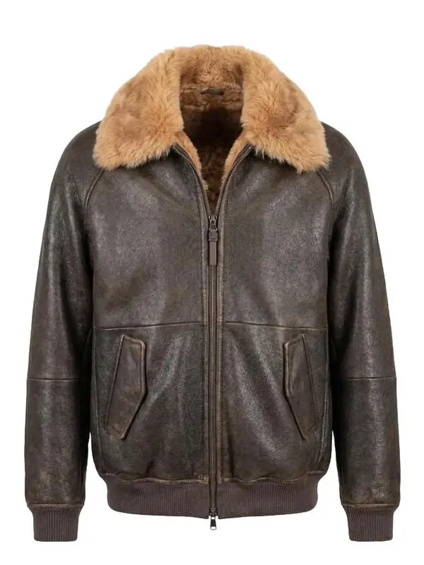 Brunello Cucinelli Jackets Leather Jackets - Brown