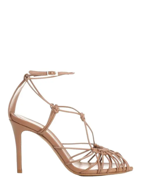 FORTE_FORTE Leather Heel Sandals - Multicolor