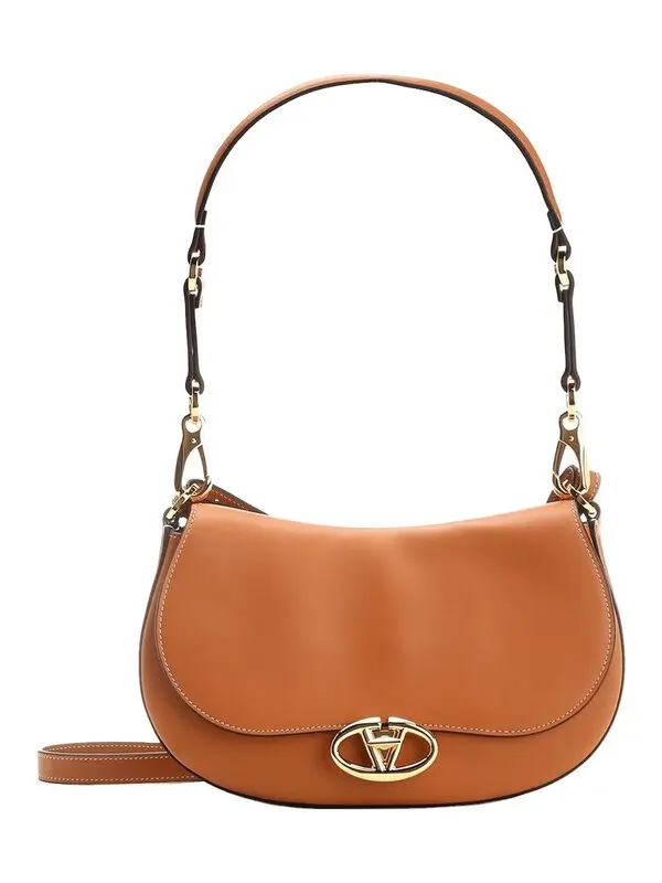 Valentino Garavani Ohval Small Shoulder Bag - Cream