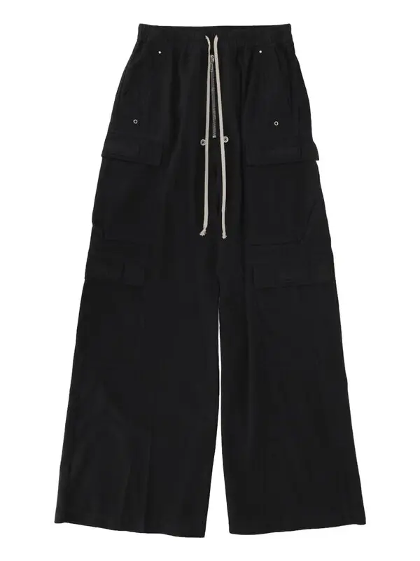 Rick Owens Pantalone Double Cargo Jumbo Belas - Black