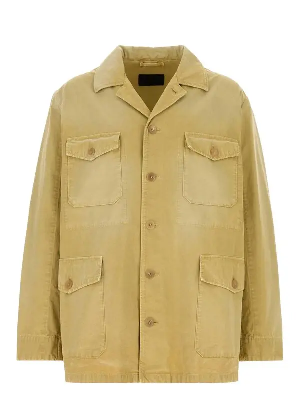 Prada Beige Cotton Jacket - Brown