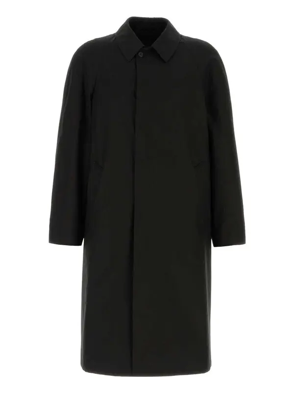 Prada Cotton Overcoat - Black