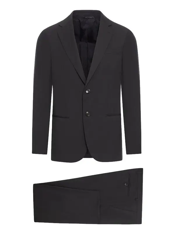 Giorgio Armani Single-breasted Tailored Suit - Black