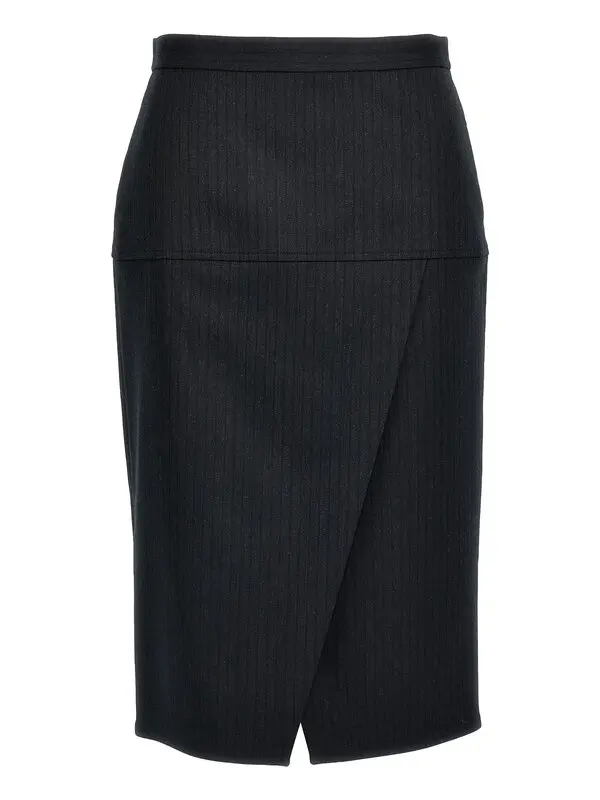 Fendi Wool Skirt - Gray