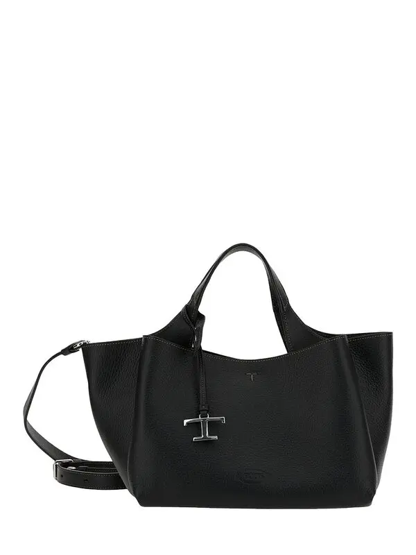 TOD'S Handbag 't Timeless' With Embossed Logo In Black Garnet Leather For - Multicolor