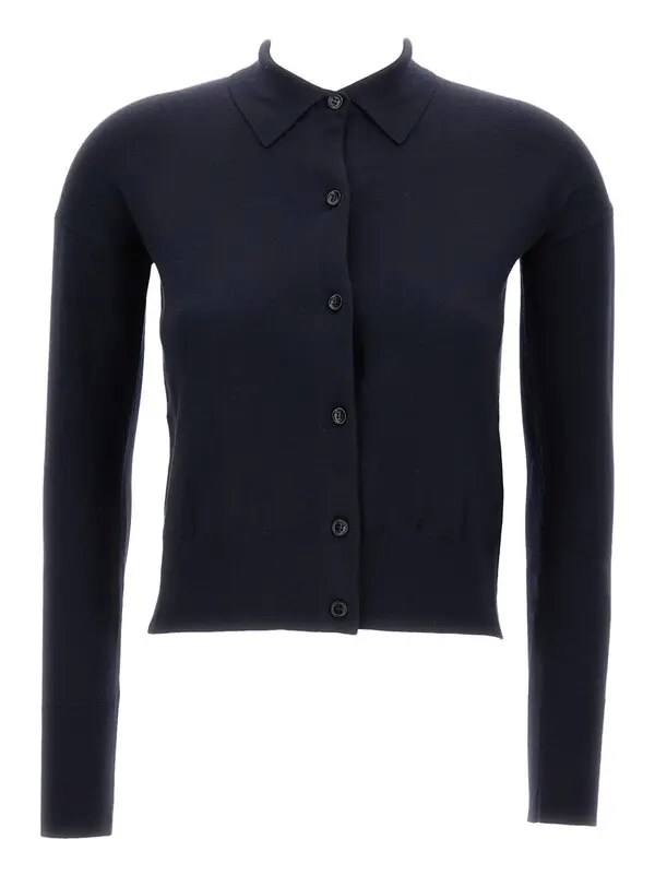 Max Mara Wool Blend Collared Cardigan - Multicolor
