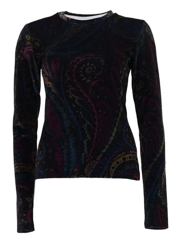 Etro Paisley Print Slim Fit Top - Multicolor
