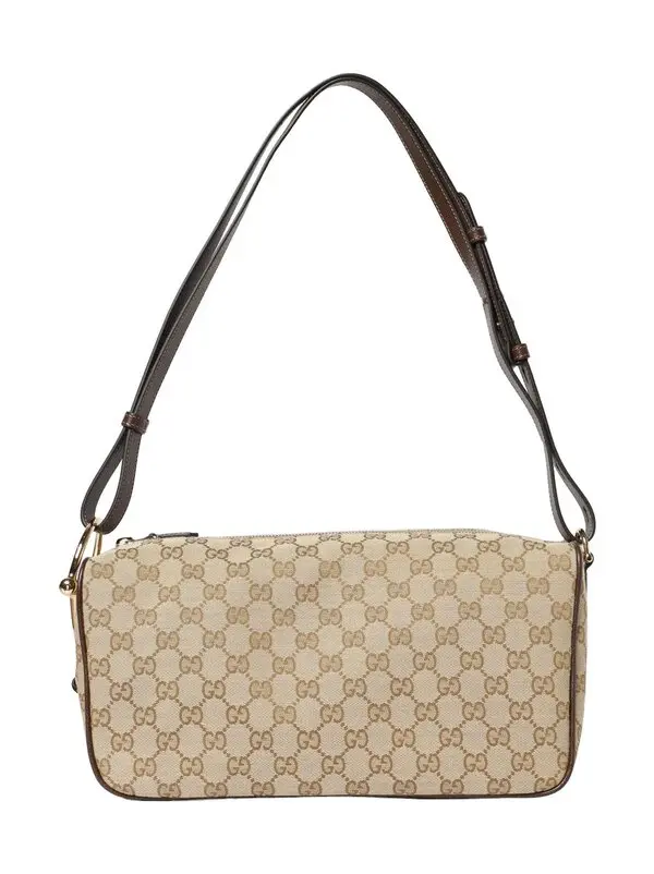 Gucci Monogram Shoulder Bag - Cream